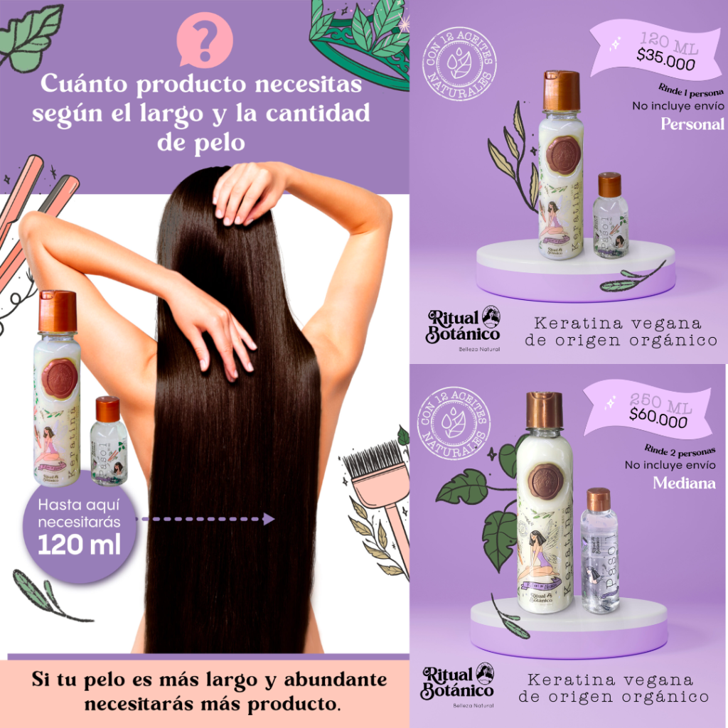 Keratina ritual botánico pequeña – Geovanna Beauty
